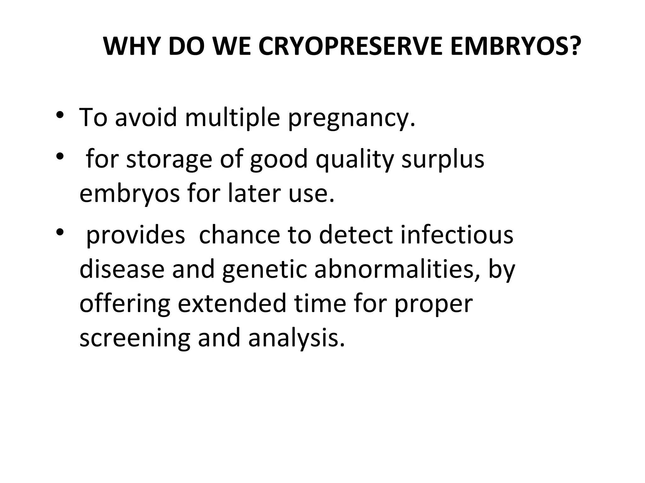 Embryo freezing | PPT