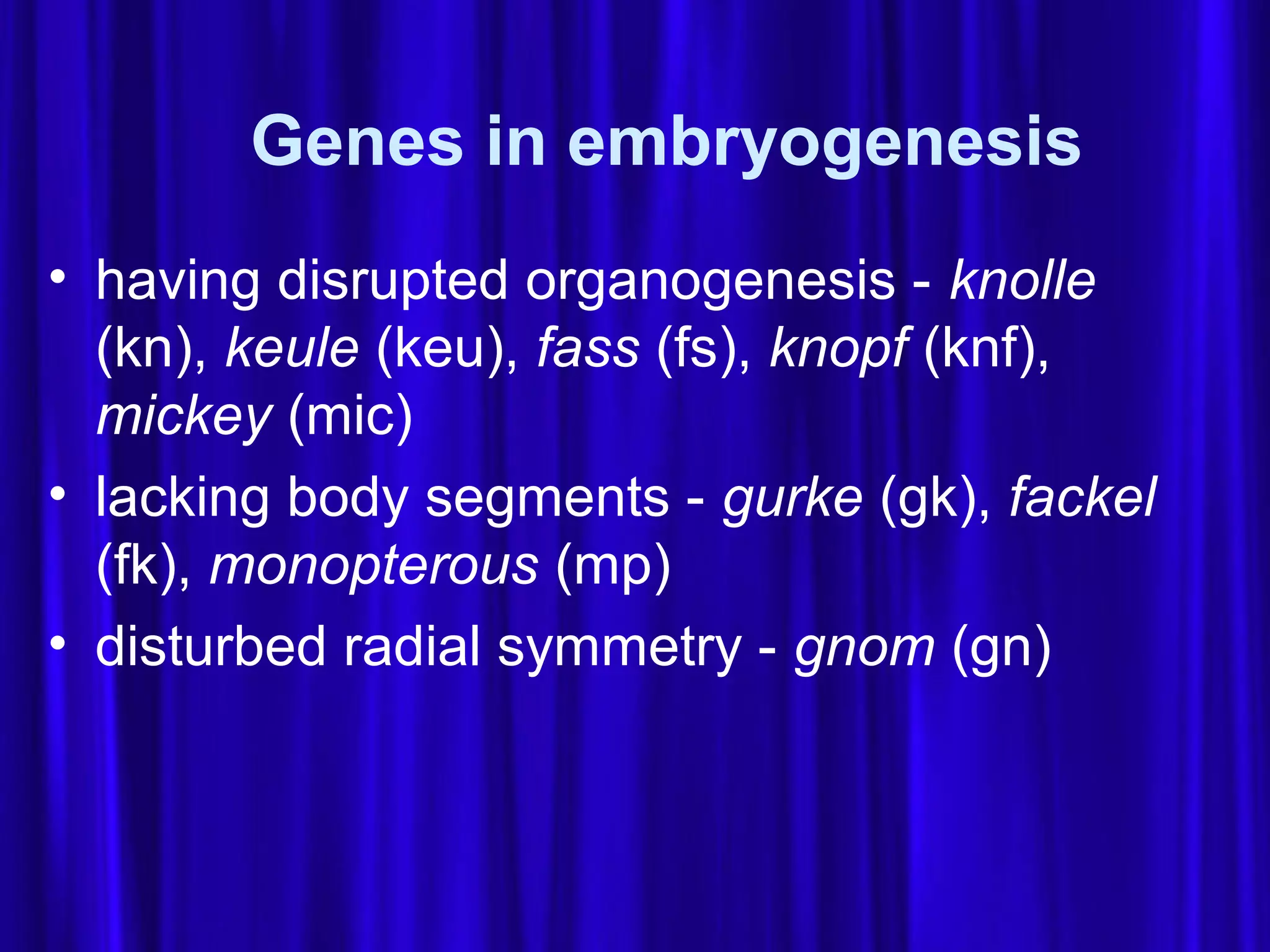 Embryogenesis | PPT
