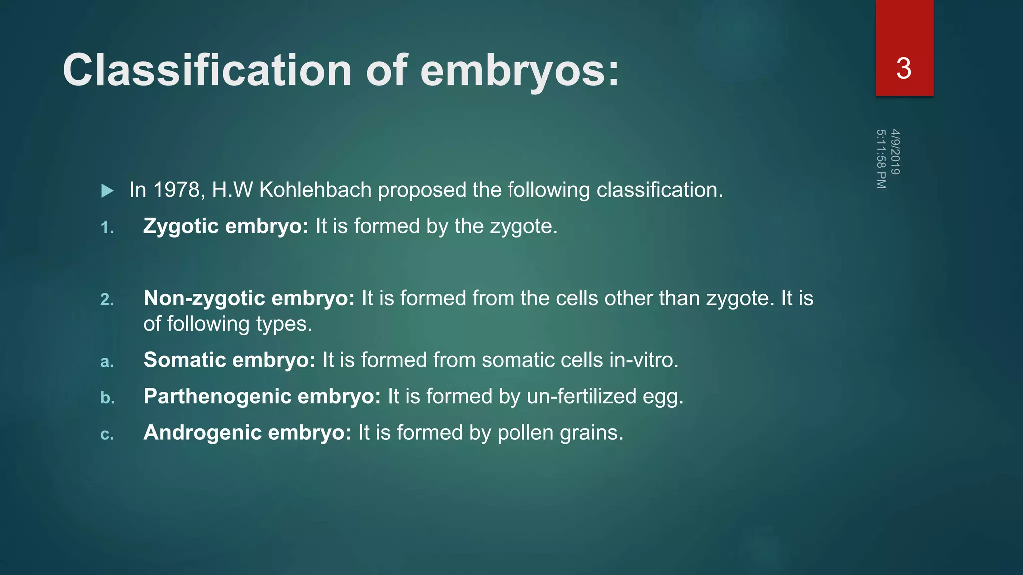 Embryogenesis | PPTX