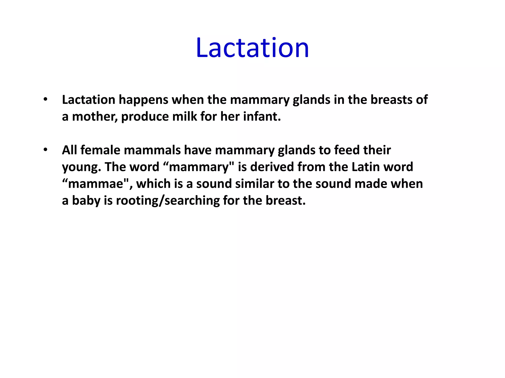 Embryogenesis and lactation | PPT