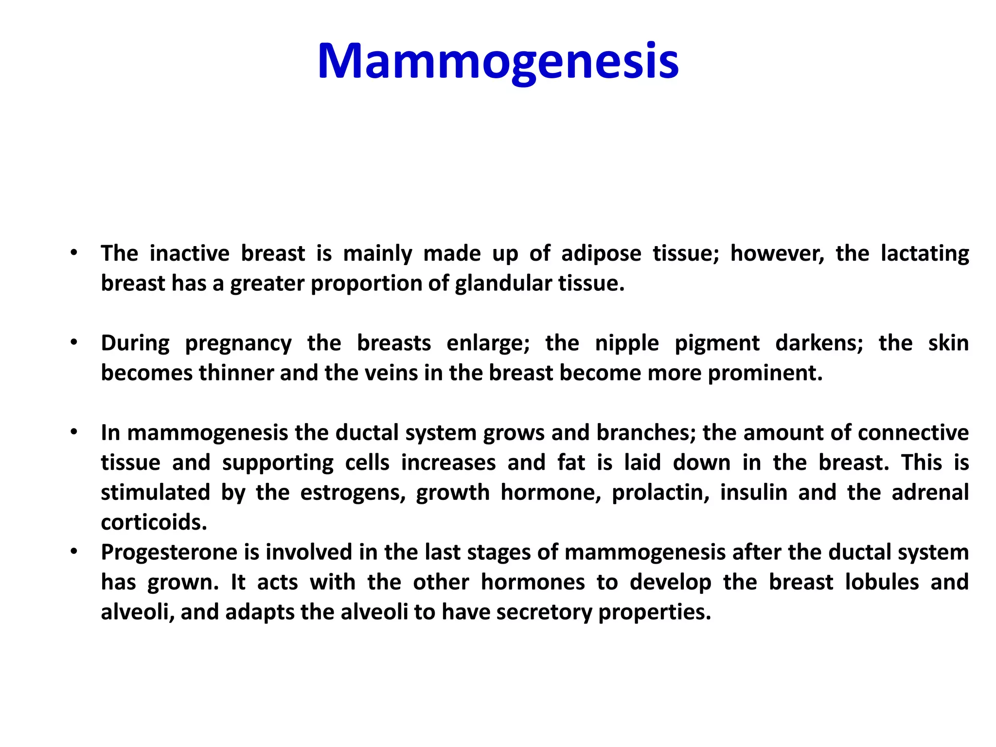 Embryogenesis and lactation | PPT