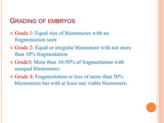 Embryo grading | PPTX