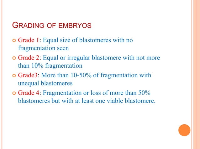 Embryo grading
