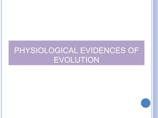 Embryological and physiological evidences of evolution | PPTX ...