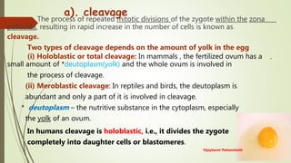 Embryology 1, first week of dev. | PPTX