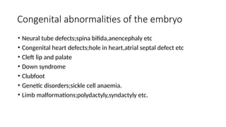 Presentation on embryology(development of fetus) | PPT