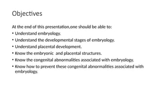 Presentation on embryology(development of fetus) | PPT