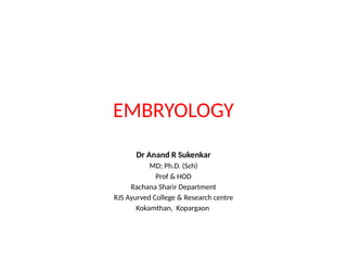 Embryology up to 9 months explained well | PPT