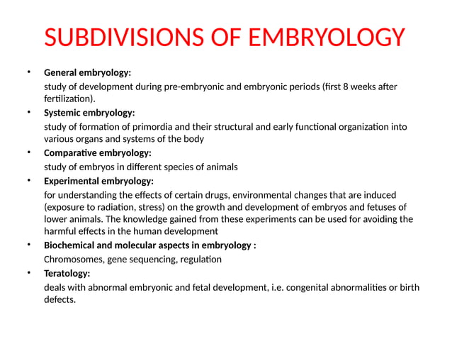 Embryology up to 9 months explained well | PPT