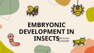 Insect Embryology (Pre and Post embryonic development) | PPTX