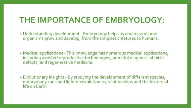 Embryology Bio 1 Evidence Of Evolution Pptx