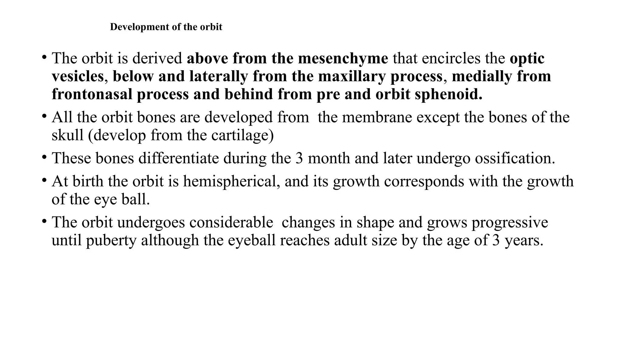 EMBRYOLOGY Anatomy of the eye and it's development | PPTX