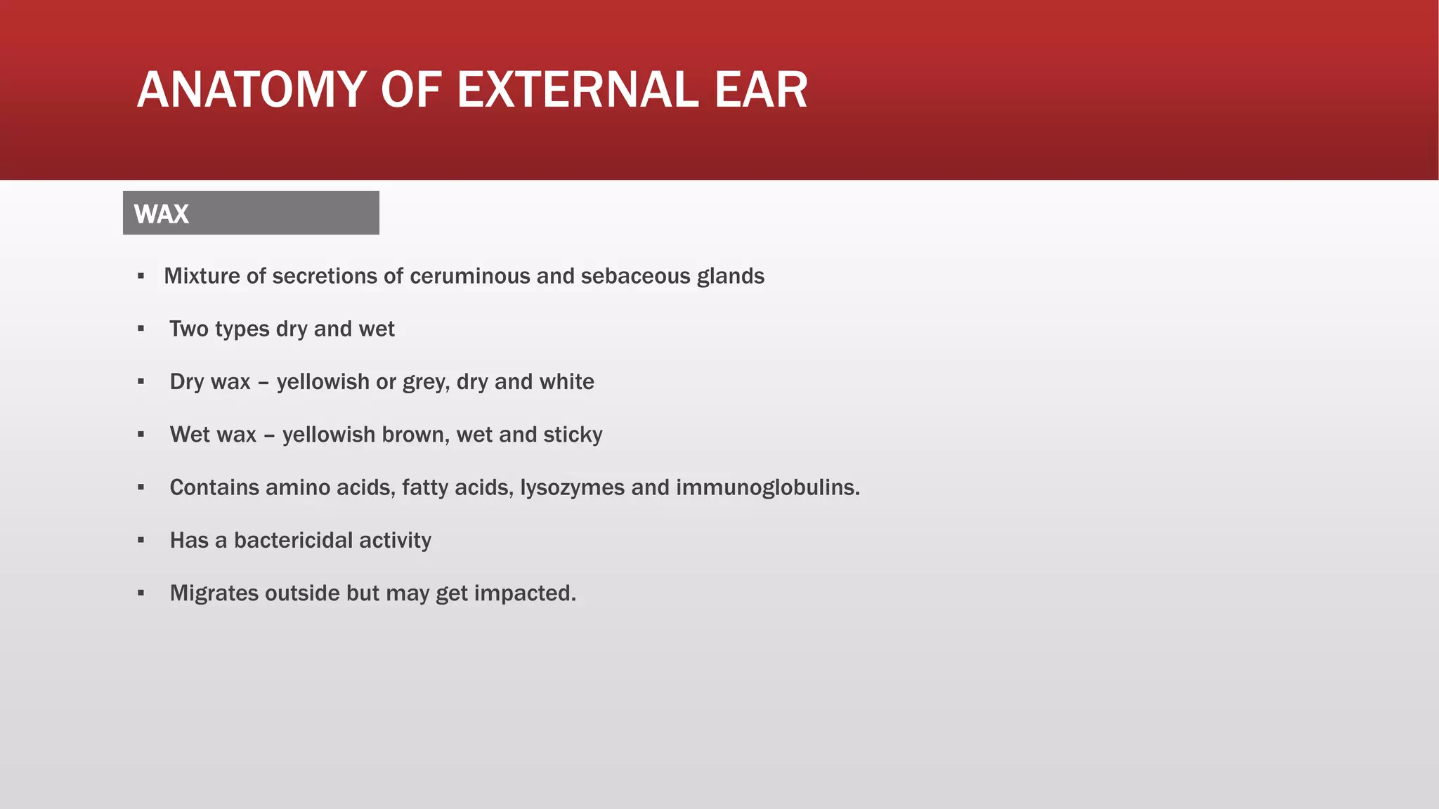 Embryology and anatomy of external and middle ear | PPTX