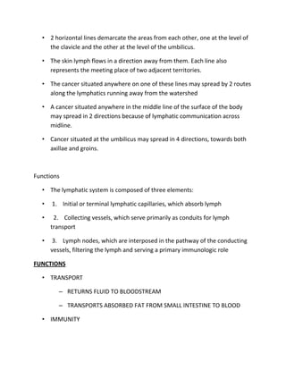 Embryology and anatomy of lymphatics | DOCX
