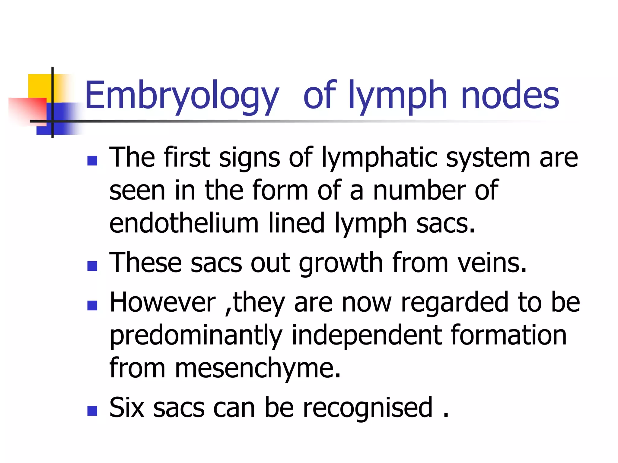 Embryology and clinical importance of lymph nodes | PPTX