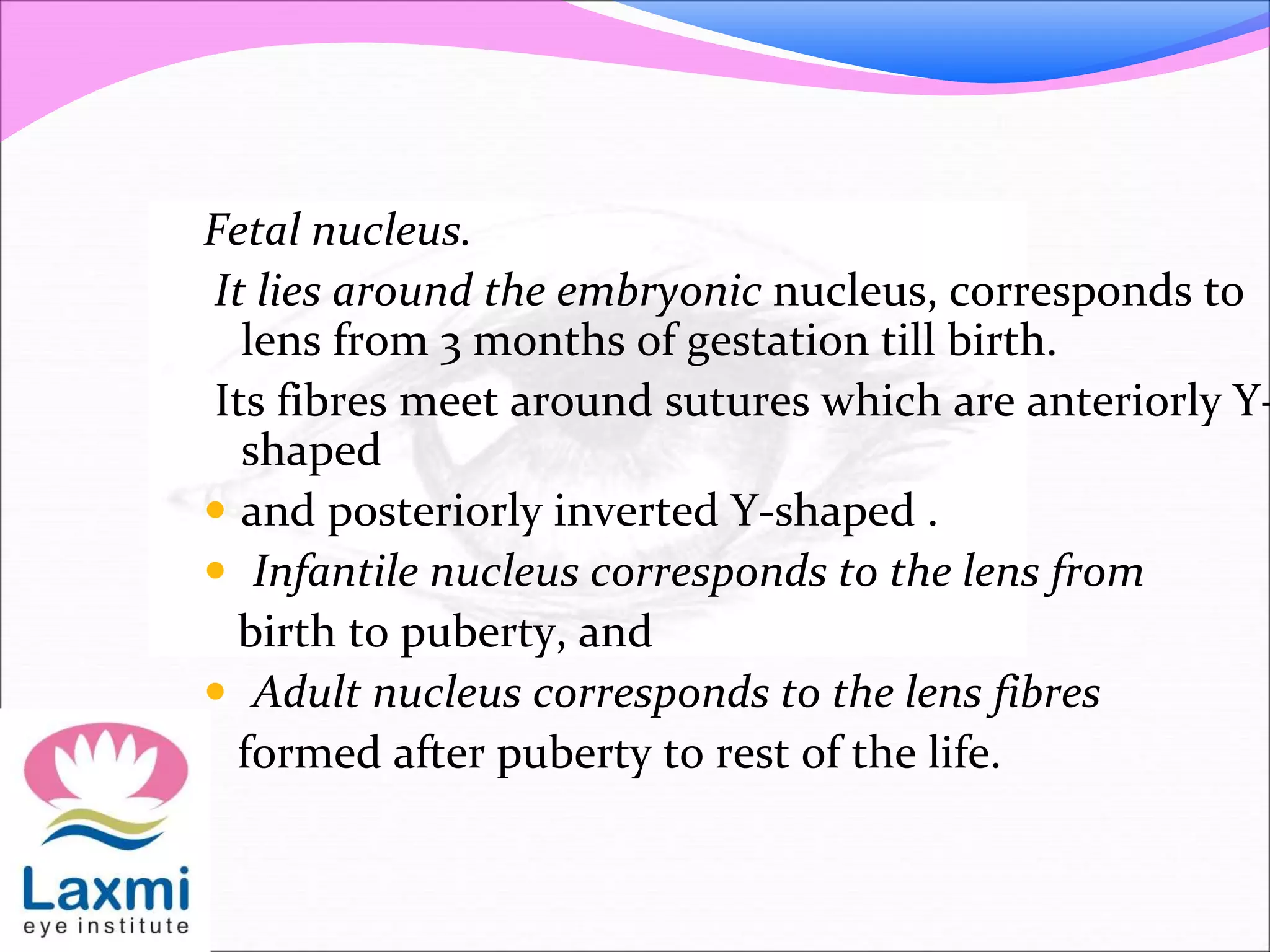 Embryology applied anatomy and physiology of lens | PPTX