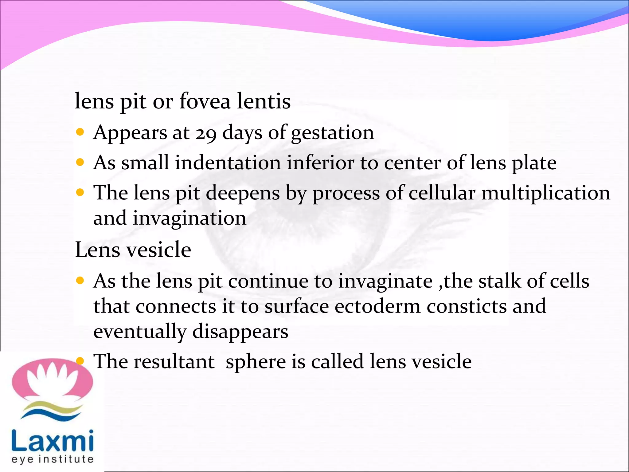 Embryology applied anatomy and physiology of lens | PPTX