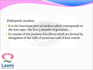 Embryology applied anatomy and physiology of lens | PPTX