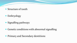 Embryology Dental and associated syndromes | PPTX | Dental Health ...