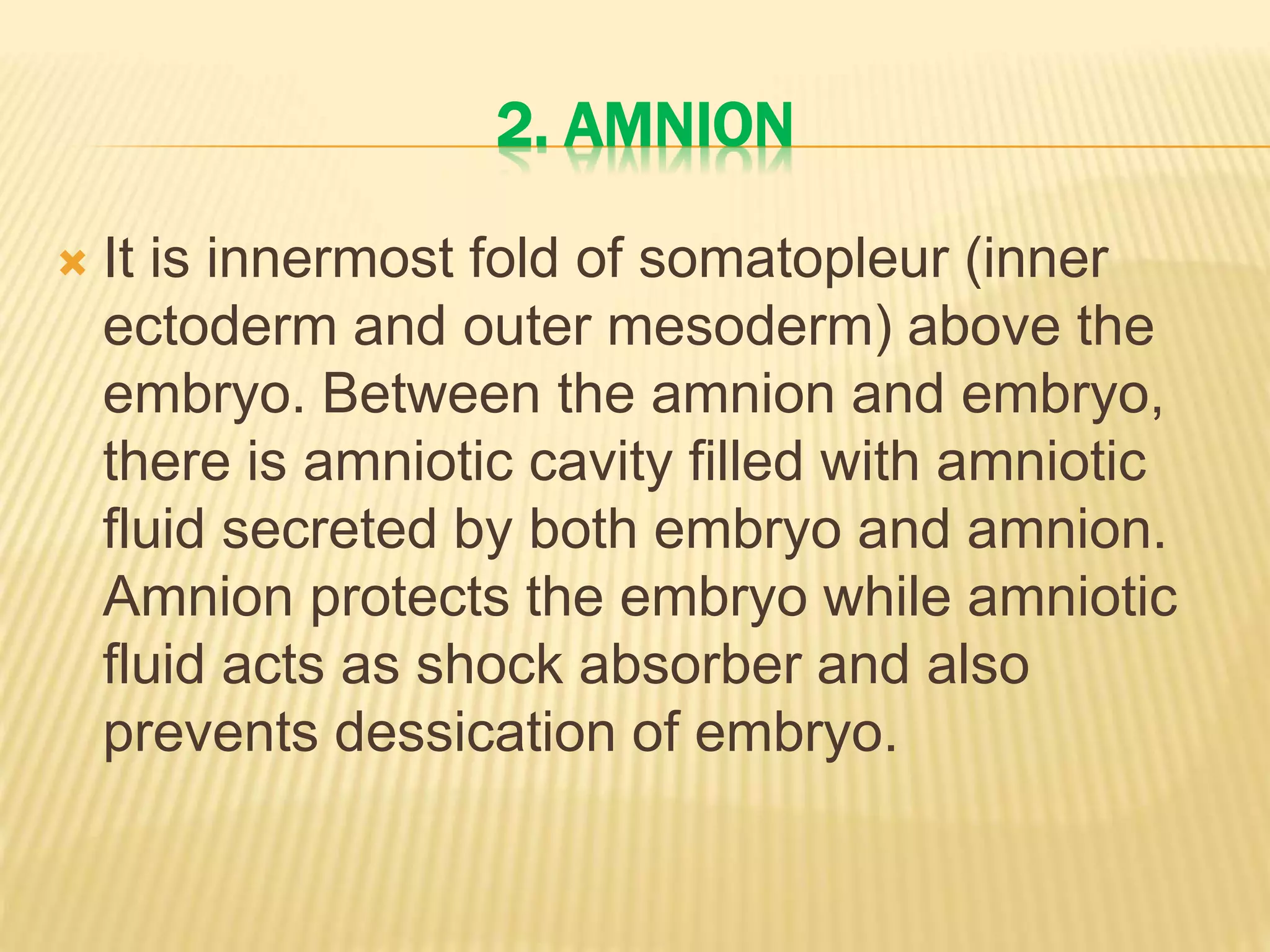 Embryology{extra embryonic membrane}(1) | PPTX