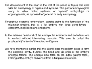 EMBRYONIC DEVELOPMENT OF THE HEART PPT.. | PPT