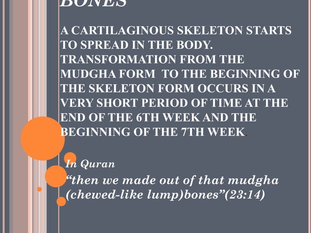 Embryology in the holy quran (2) | PPT | Reproductive Health | Diseases ...