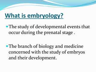 Embryology | PPTX