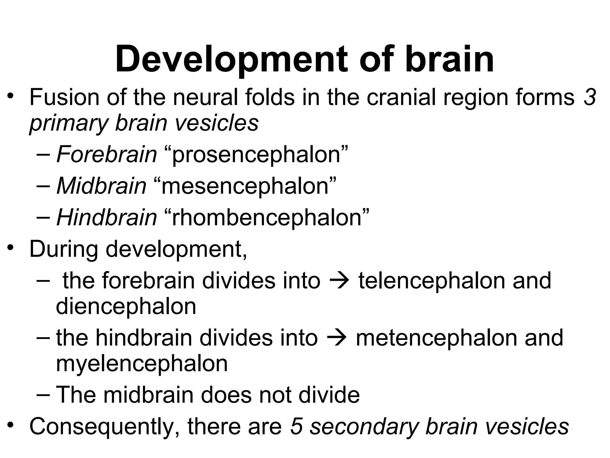 Embryology of the Central Nevous system and anomalies | PPT