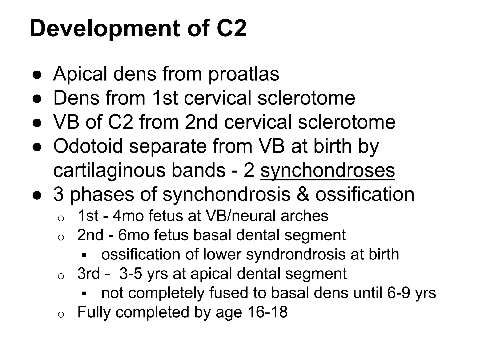 Embryology of the Craniovertebral Junction | PPTX