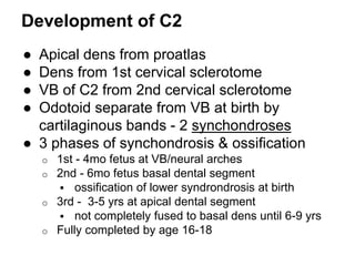 Embryology of the Craniovertebral Junction | PPTX