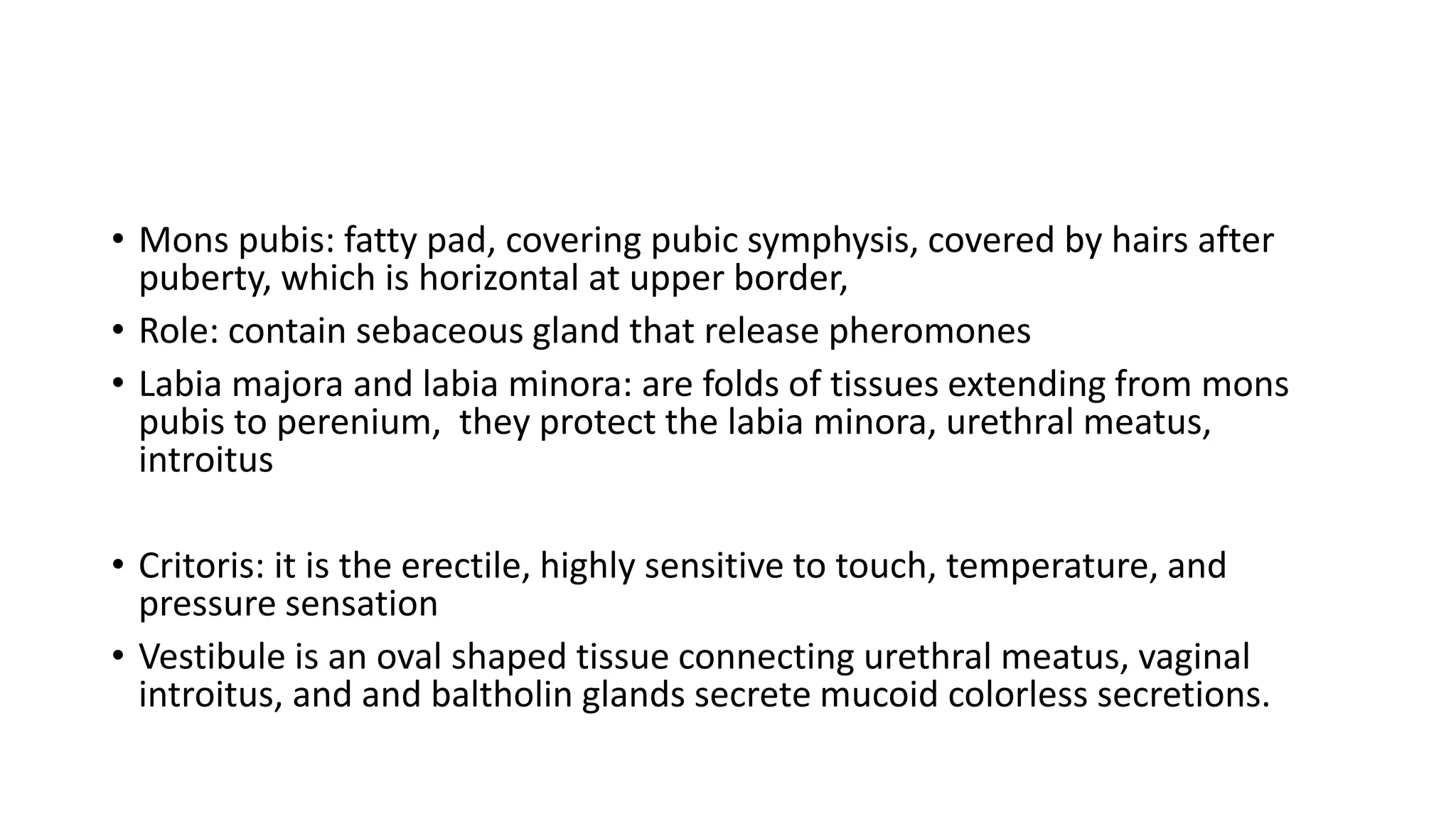 Embryology of female genital organs | PPTX