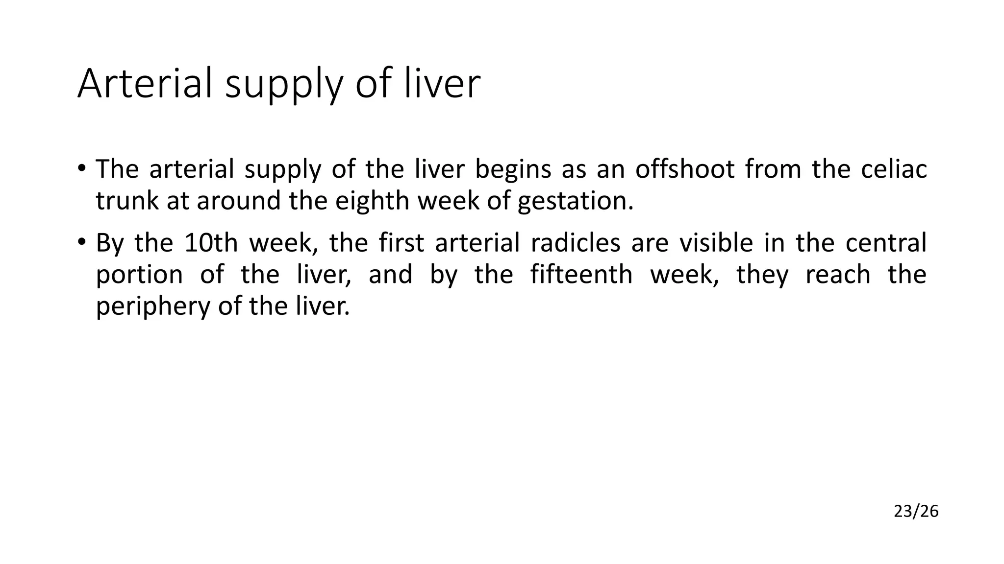 Embryology of liver | PPTX