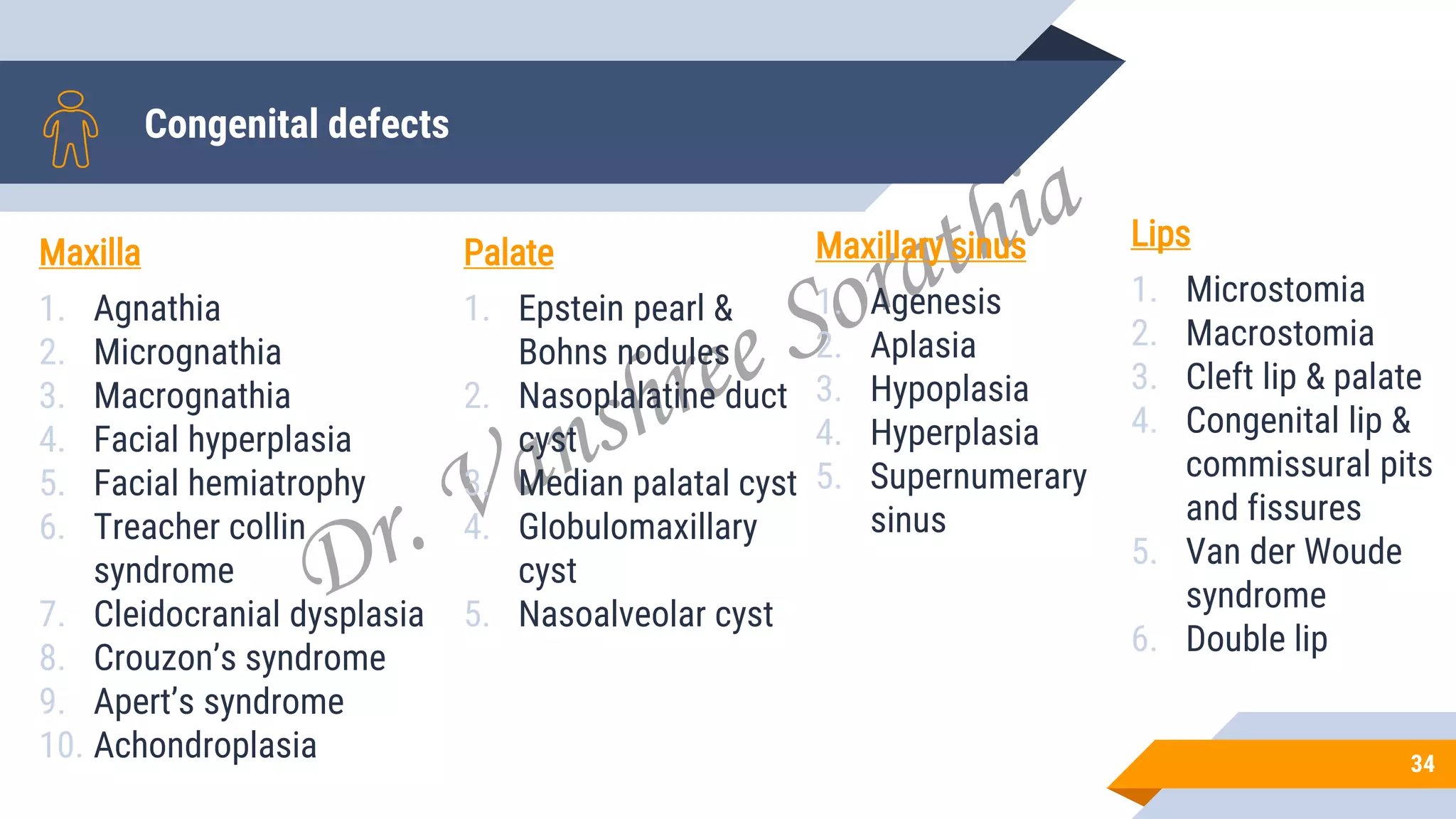 Embryology of Maxilla, Palate, Maxillary sinus & Lips and their Defects ...