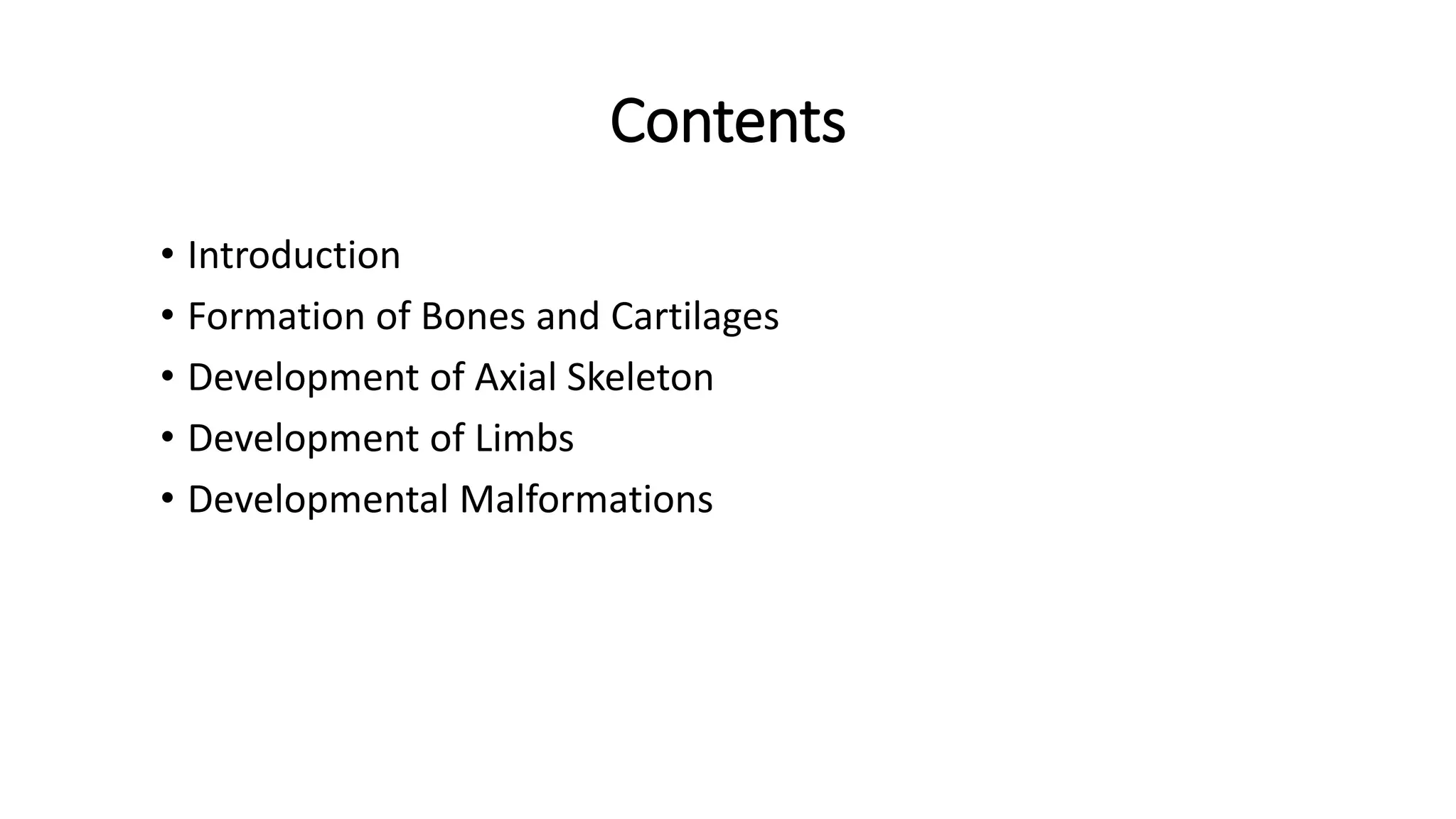 Embryology of skeletal system | PPT