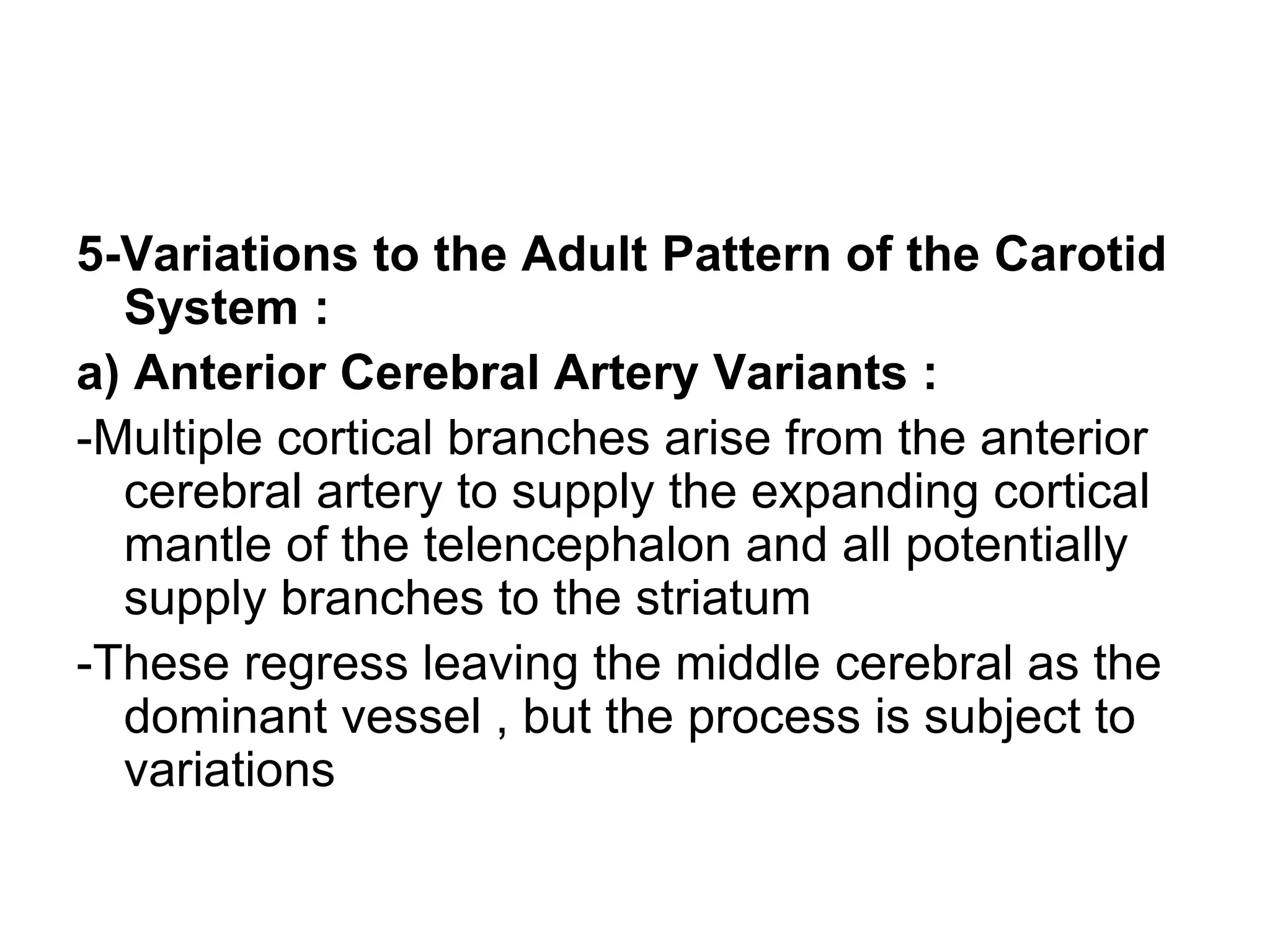Embryology of the cranial circulation | PPT