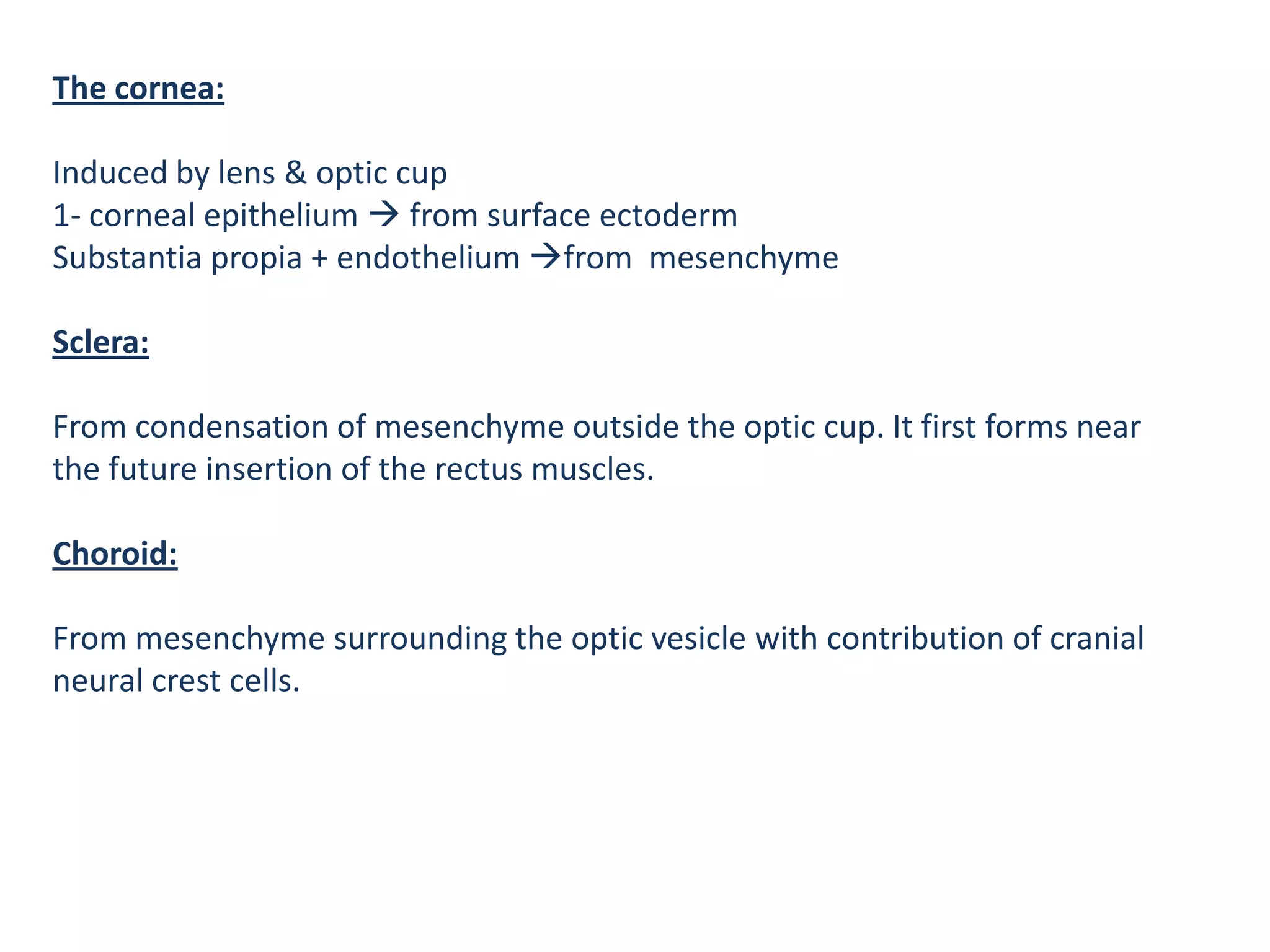 Embryology of the eye | PPTX