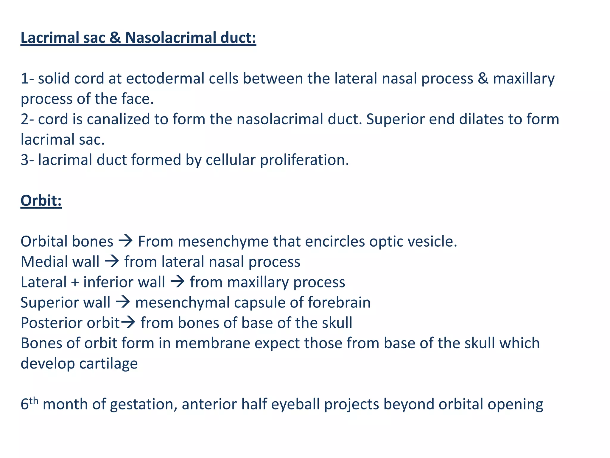 Embryology of the eye | PPTX