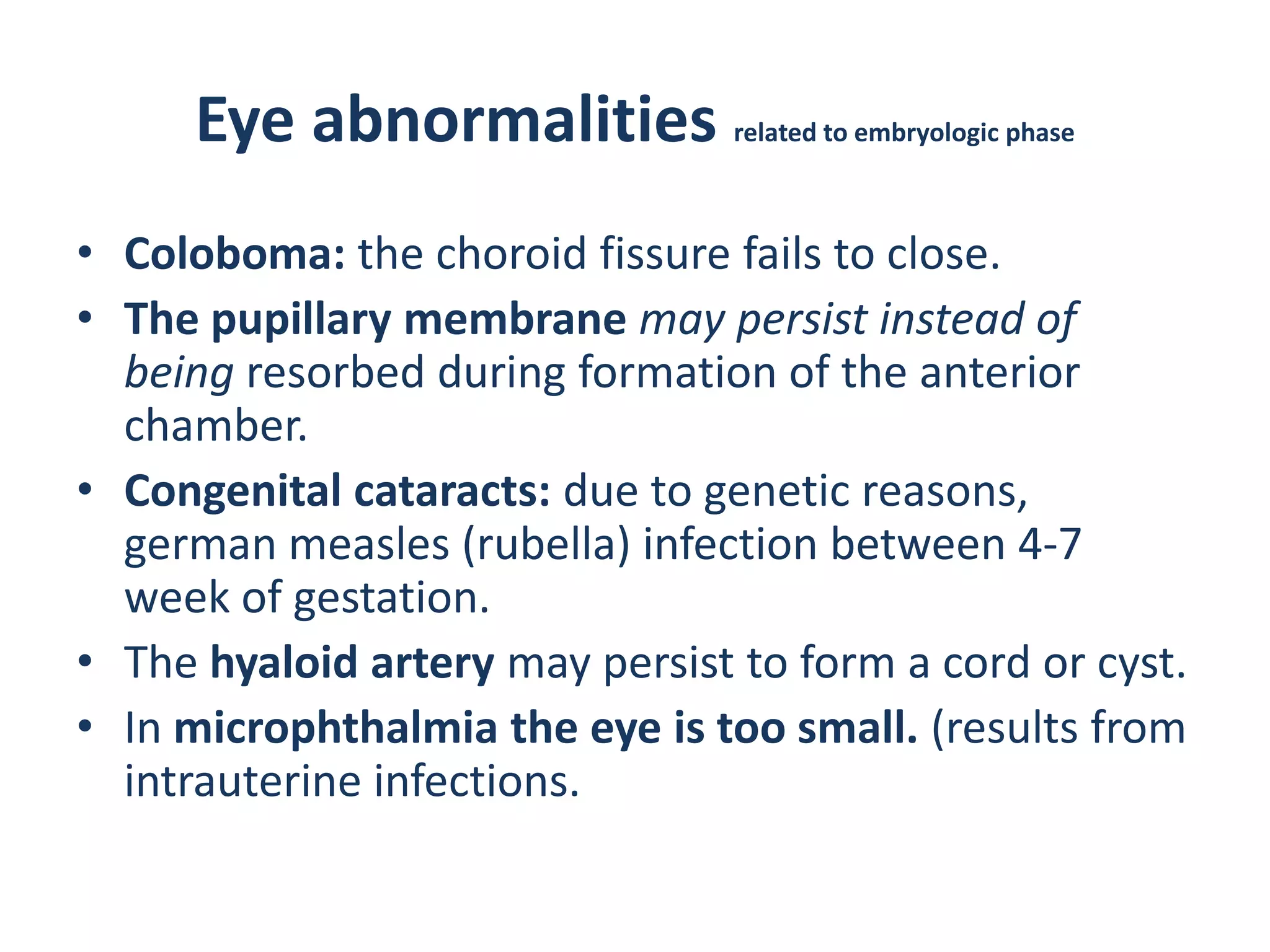Embryology of the eye | PPTX
