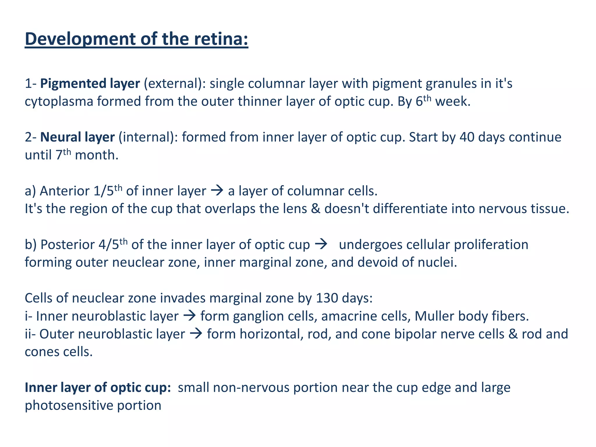 Embryology of the eye | PPTX