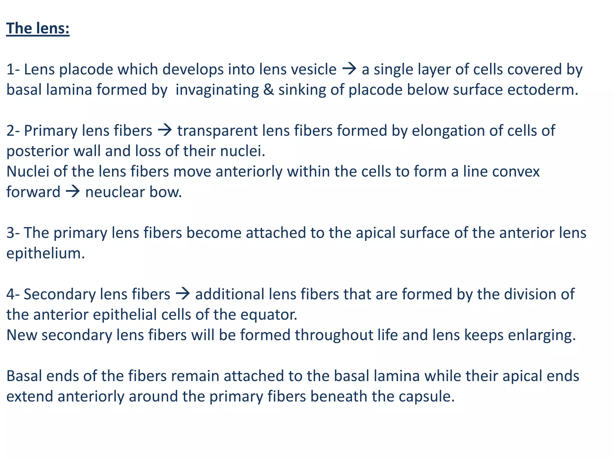 Embryology of the eye | PPTX