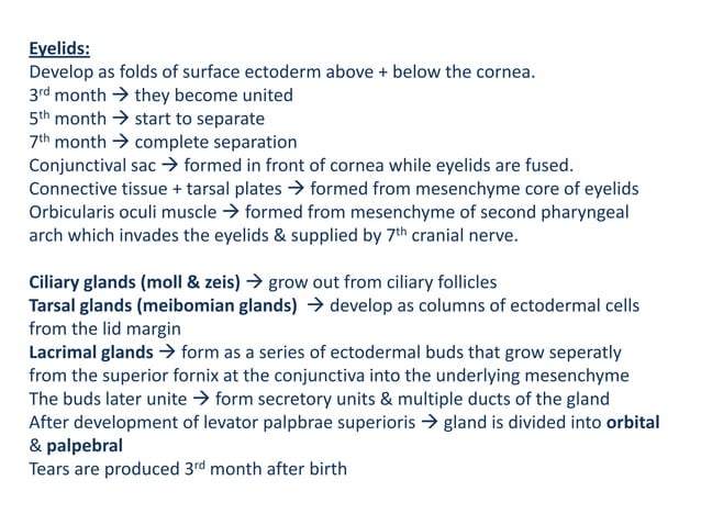 Embryology of the eye | PPTX