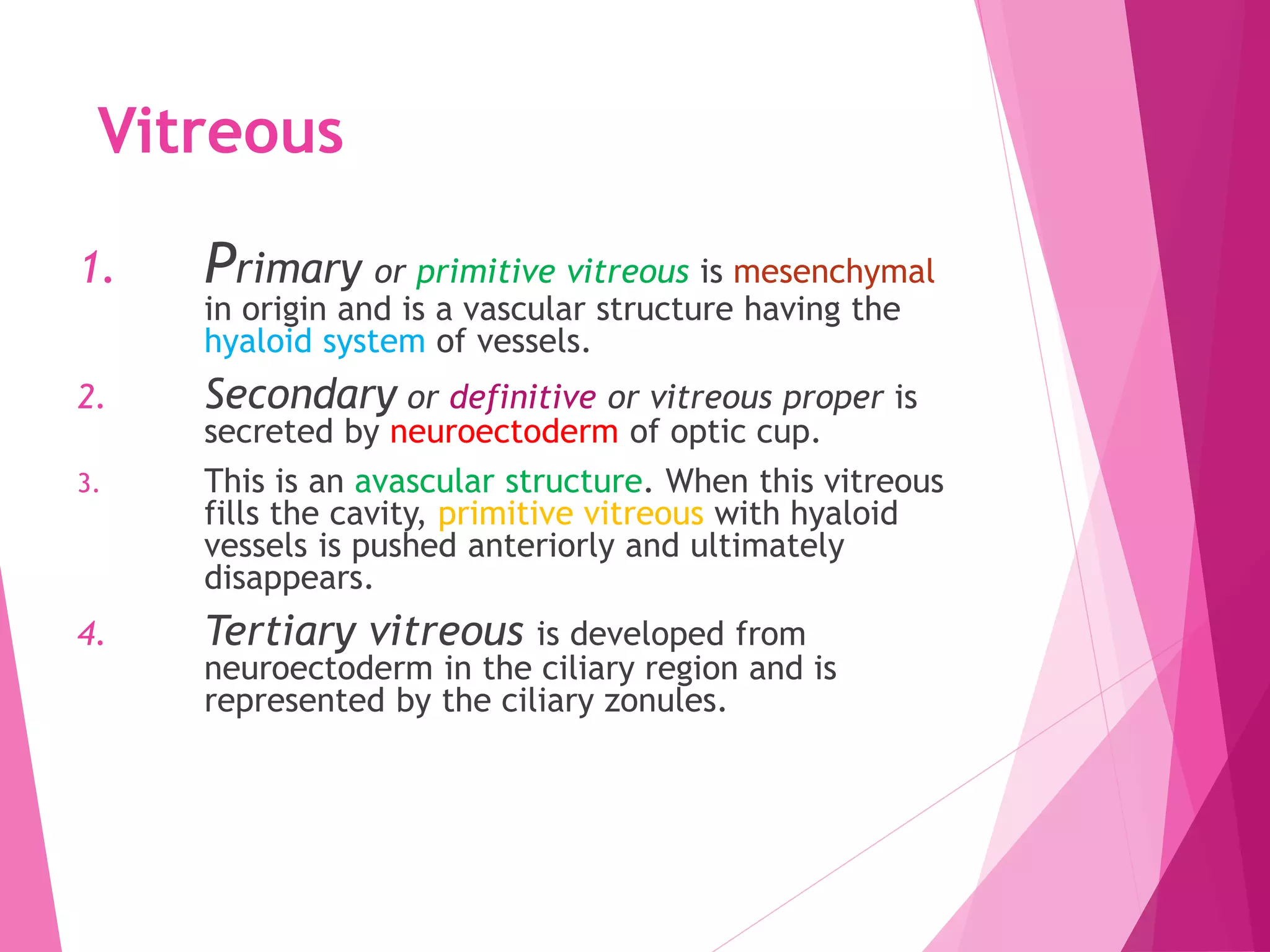 Embryology of the human eye | PPTX