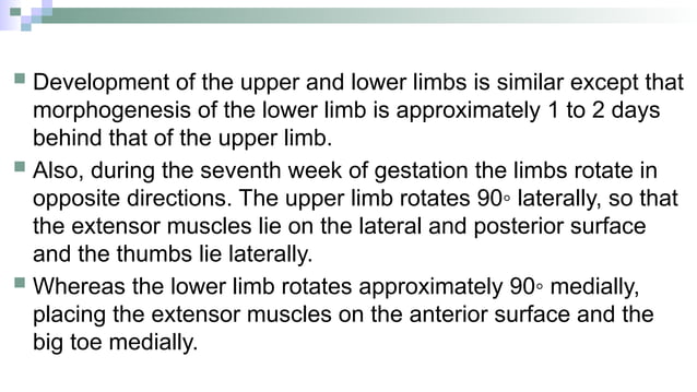 Embryology of Upper, lower limbs and the.pptx