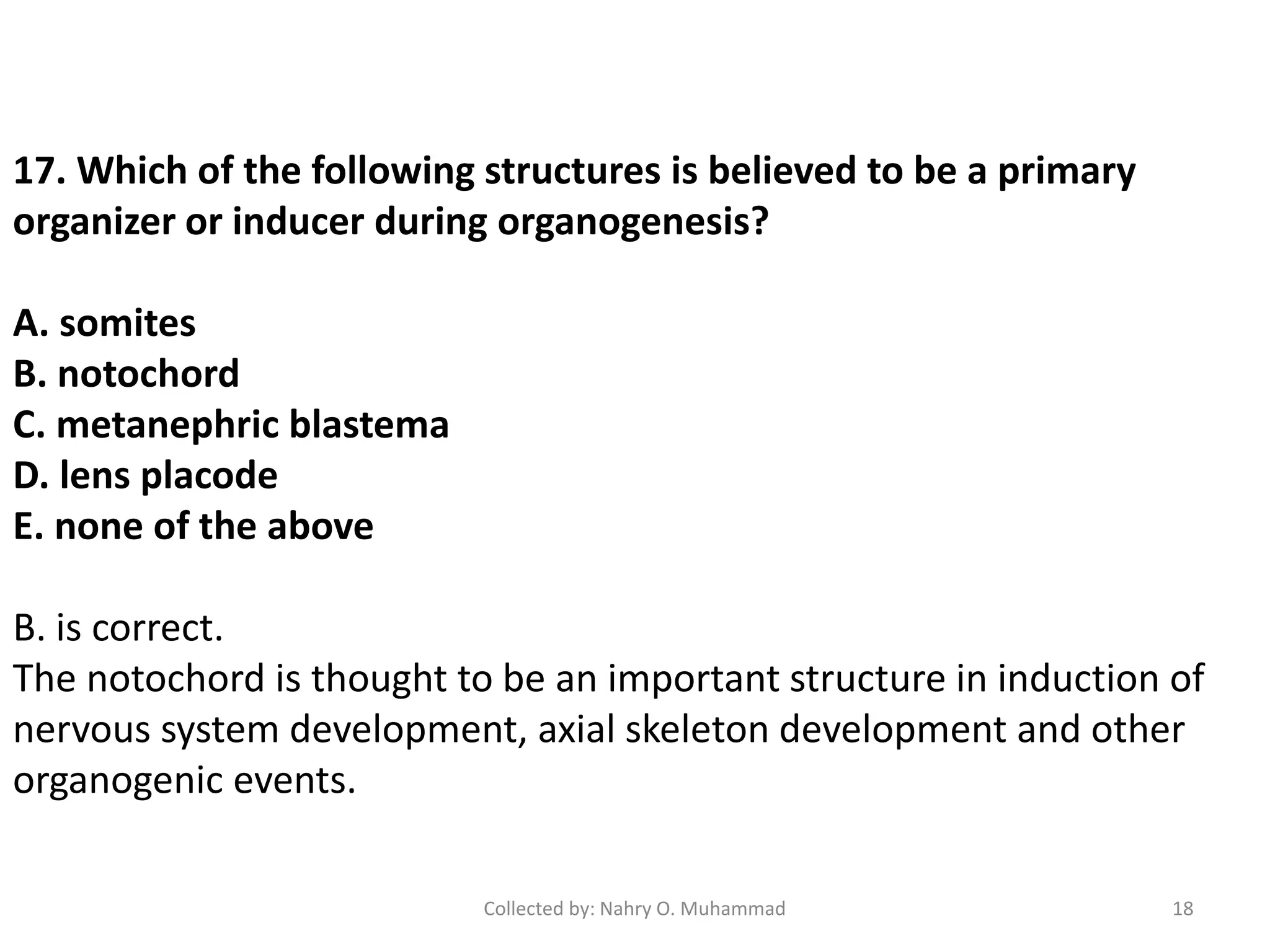 Embryology practice questions with answers | PDF