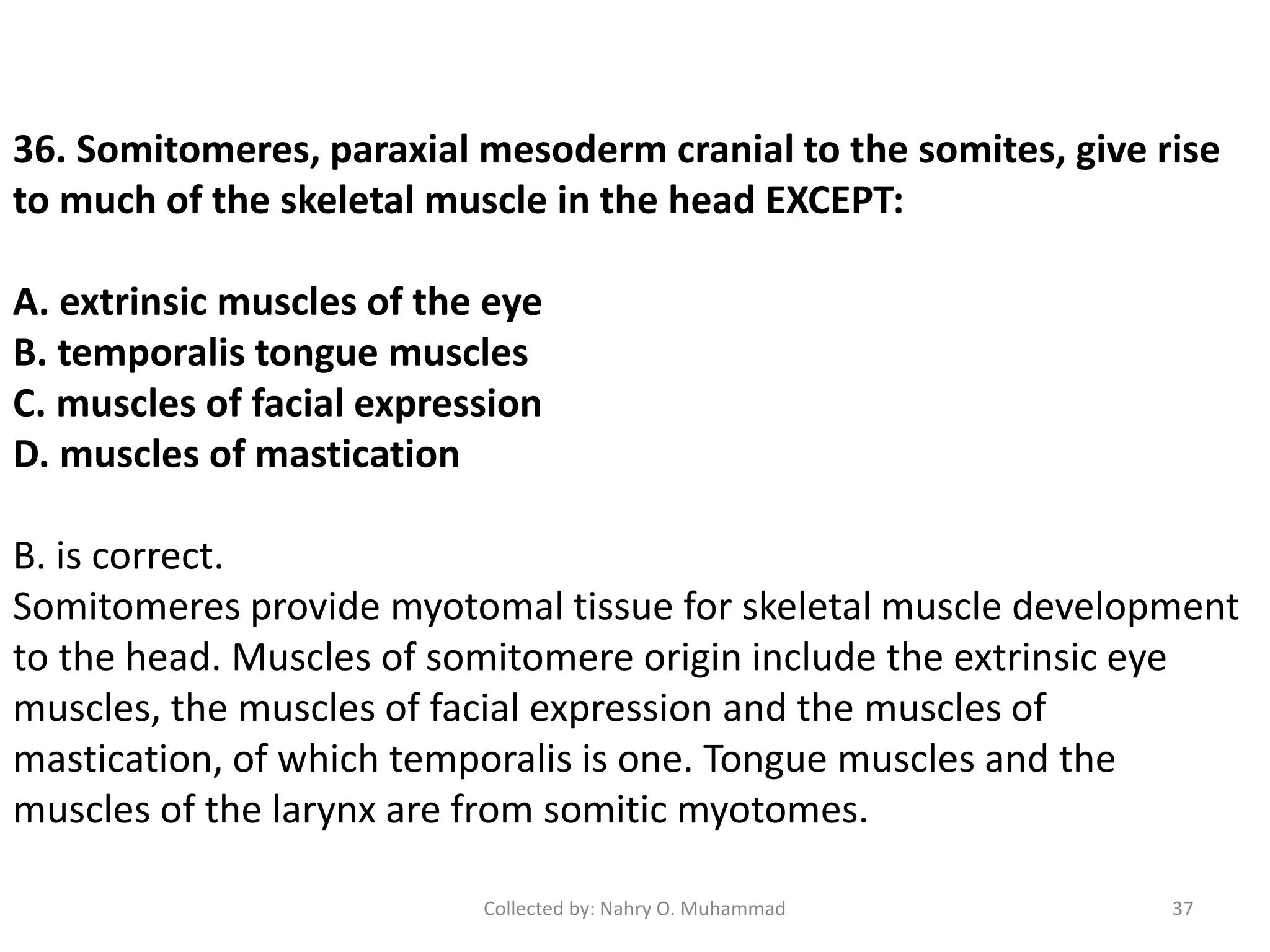 Embryology practice questions with answers | PDF