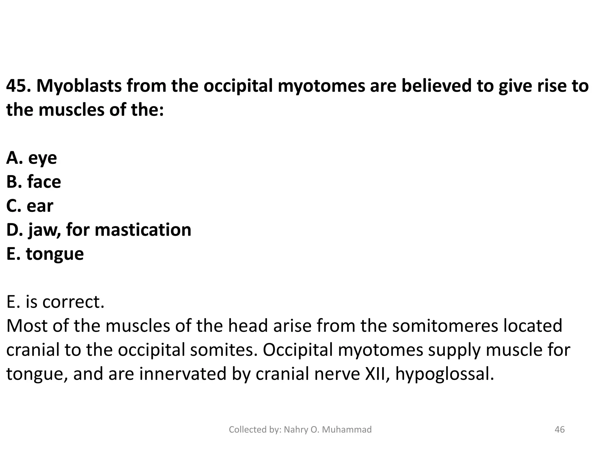 Embryology practice questions with answers | PDF