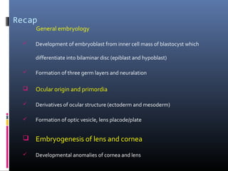 Embryology of human eye | PPT