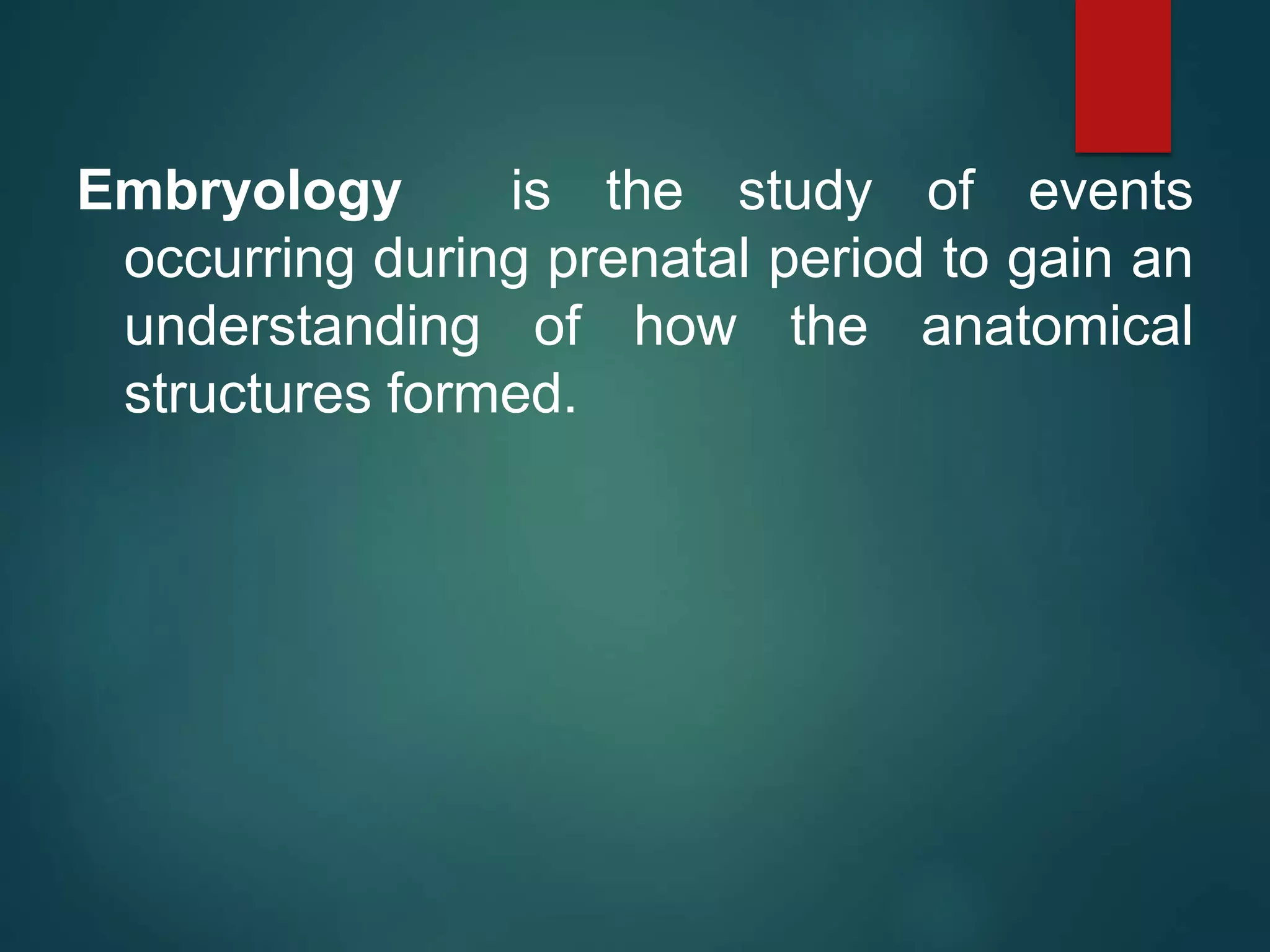 Embryology seminar | PPTX