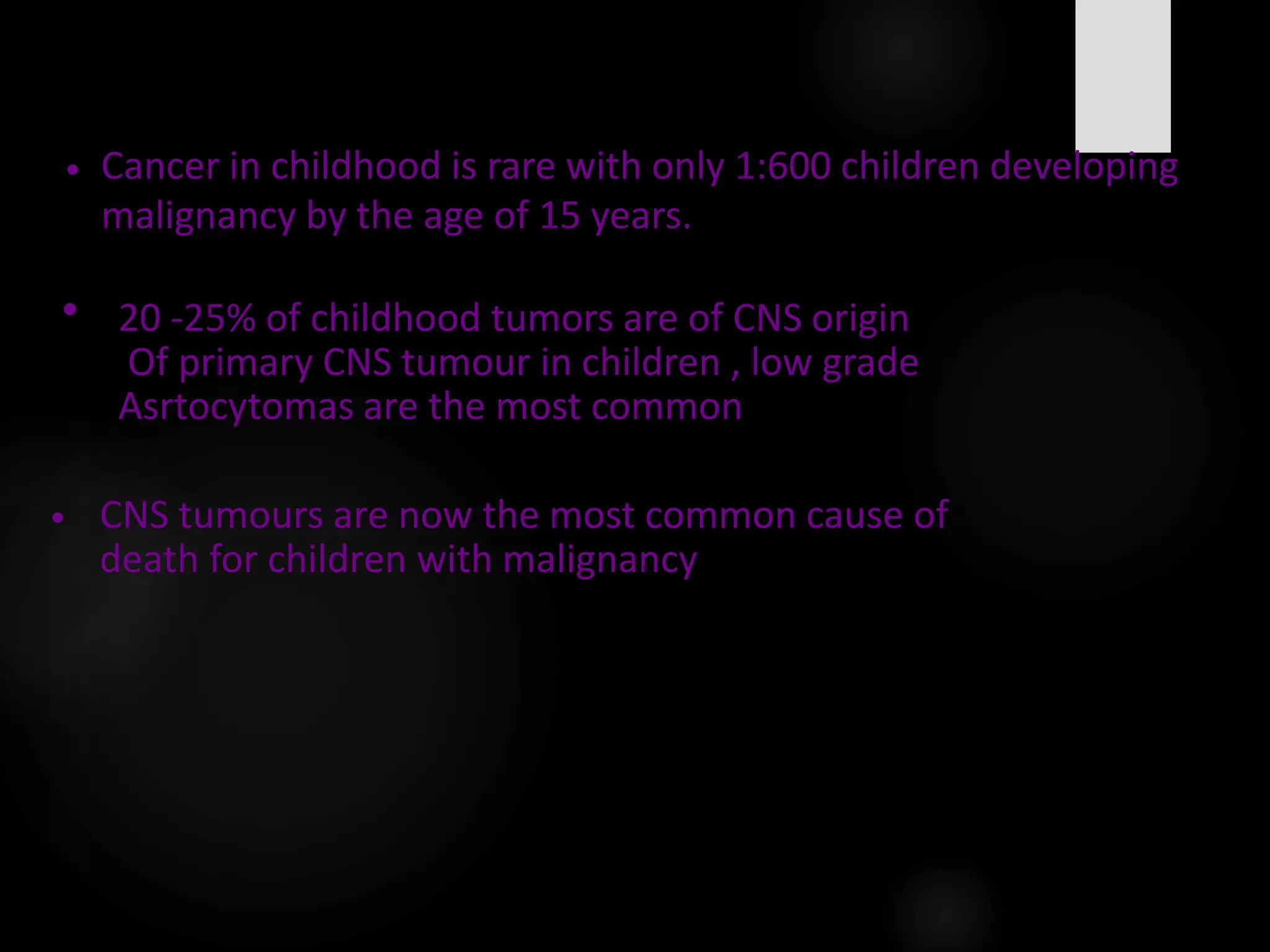 PEDIATRIC EMBRYONAL TUMOURS - UPDATE | PPT