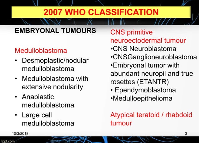 Embryonal tumors in children | PPTX | Brain and Nervous System ...